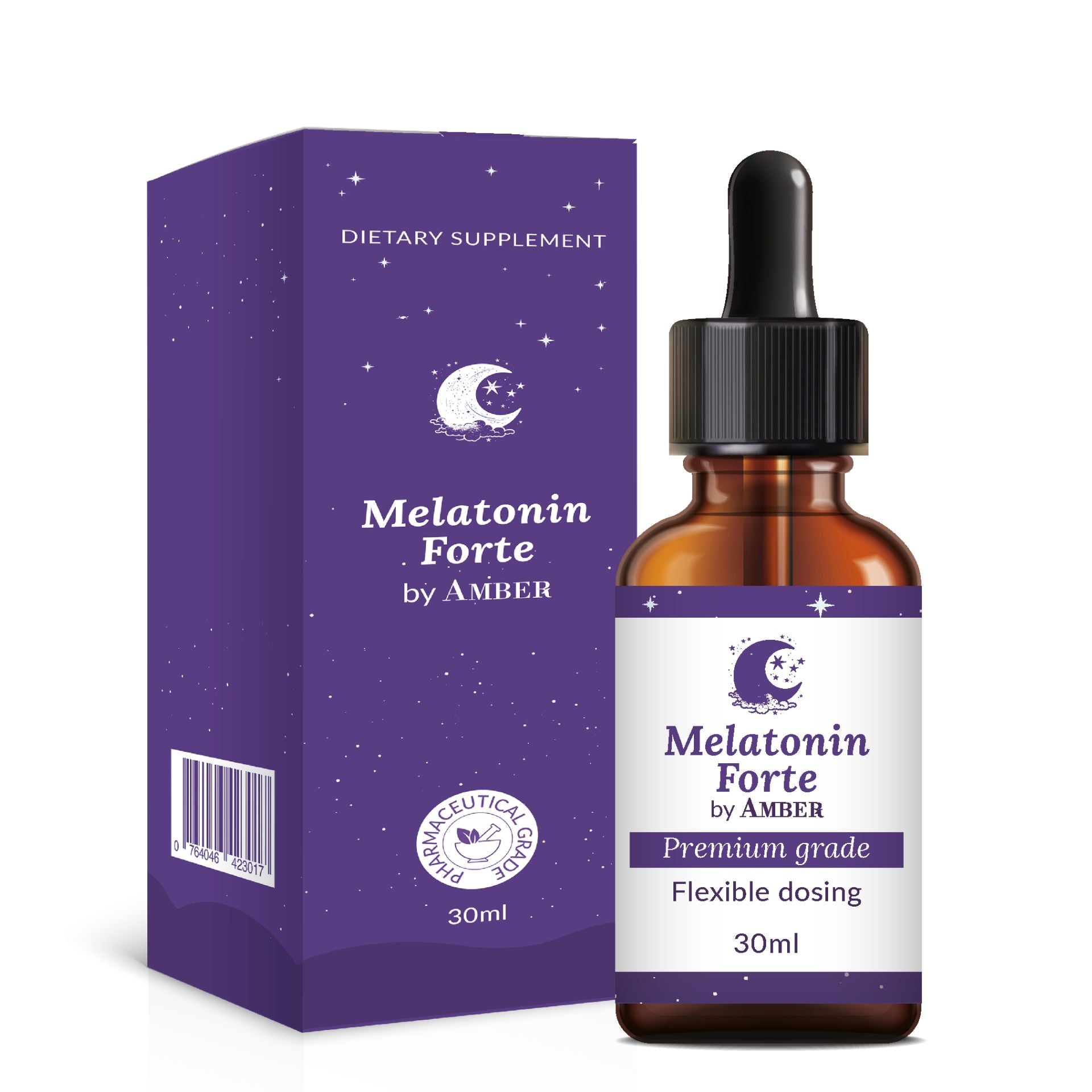 Melatonin Forte 10mg/ml | High-Strength Liquid Sleep Support – Amber ...